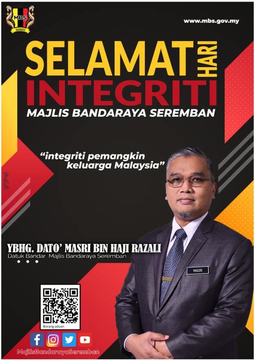 POSTER INTEGRITI | Portal Rasmi Majlis Bandaraya Seremban (MBS)