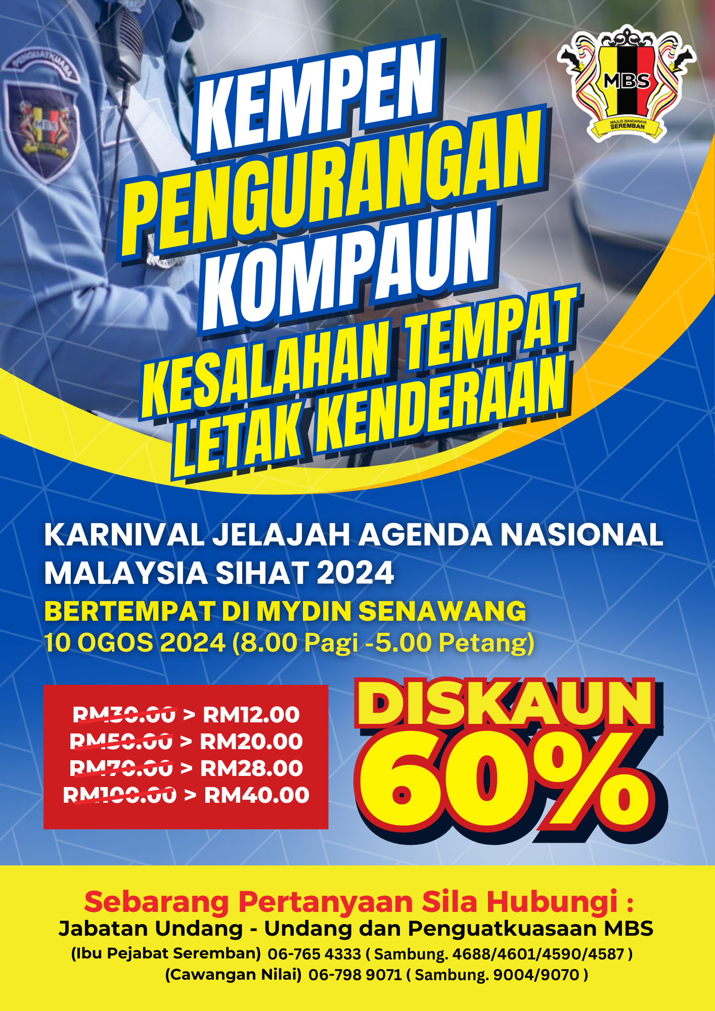 Kempen Pengurangan Kompaun Letak Kereta 60% sempena Karnival Jelayah ...