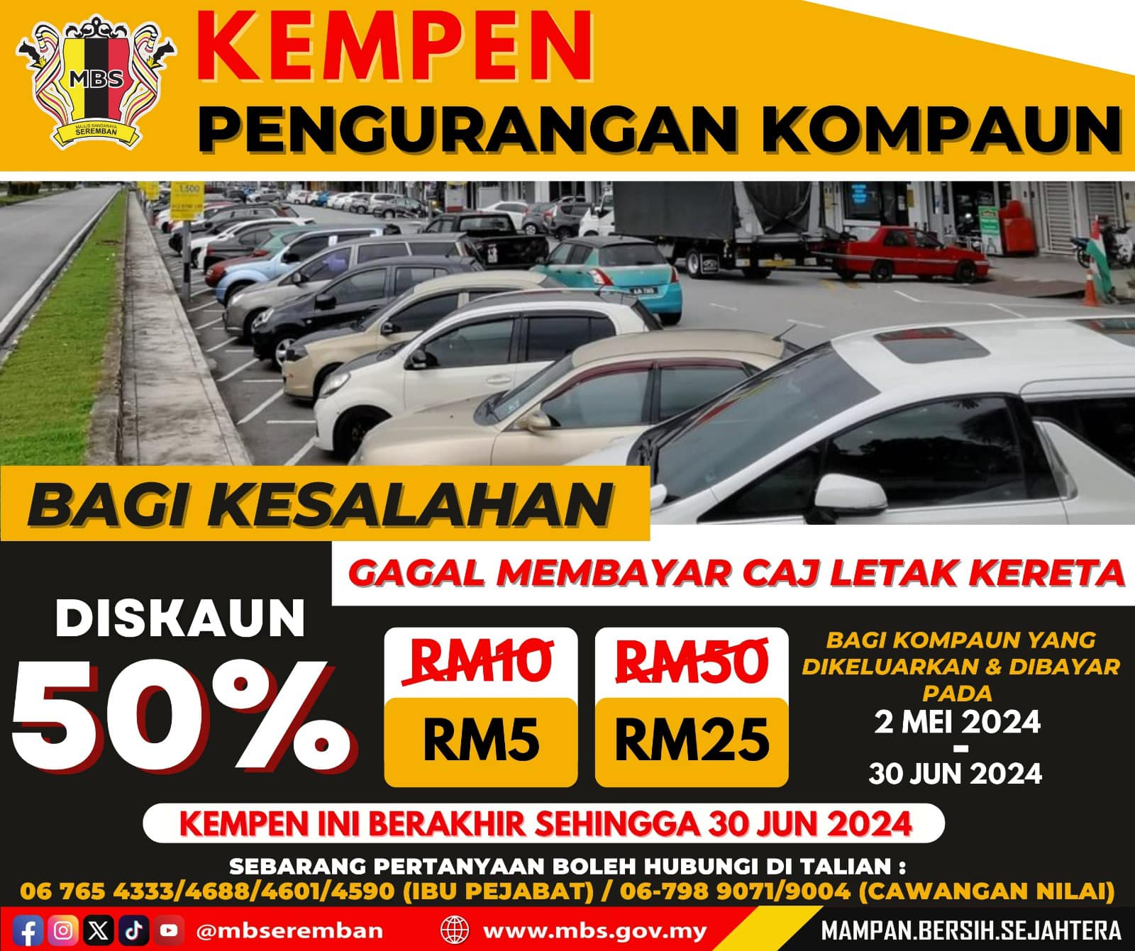 Kempen Pengurangan Kompaun Letak Kereta | Portal Rasmi Majlis Bandaraya ...