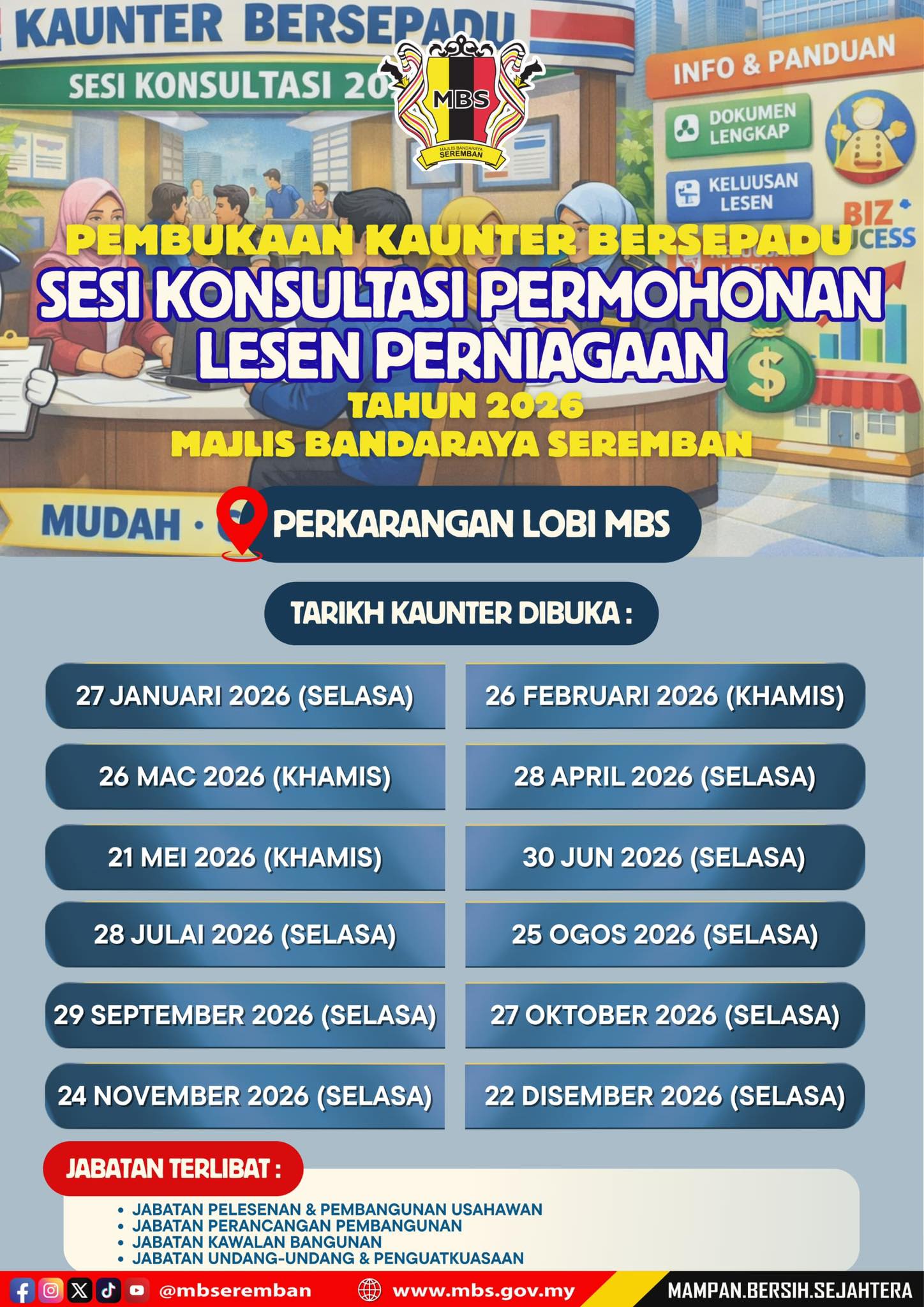Public Announcement | Official Portal Seremban City Council (MBS)
